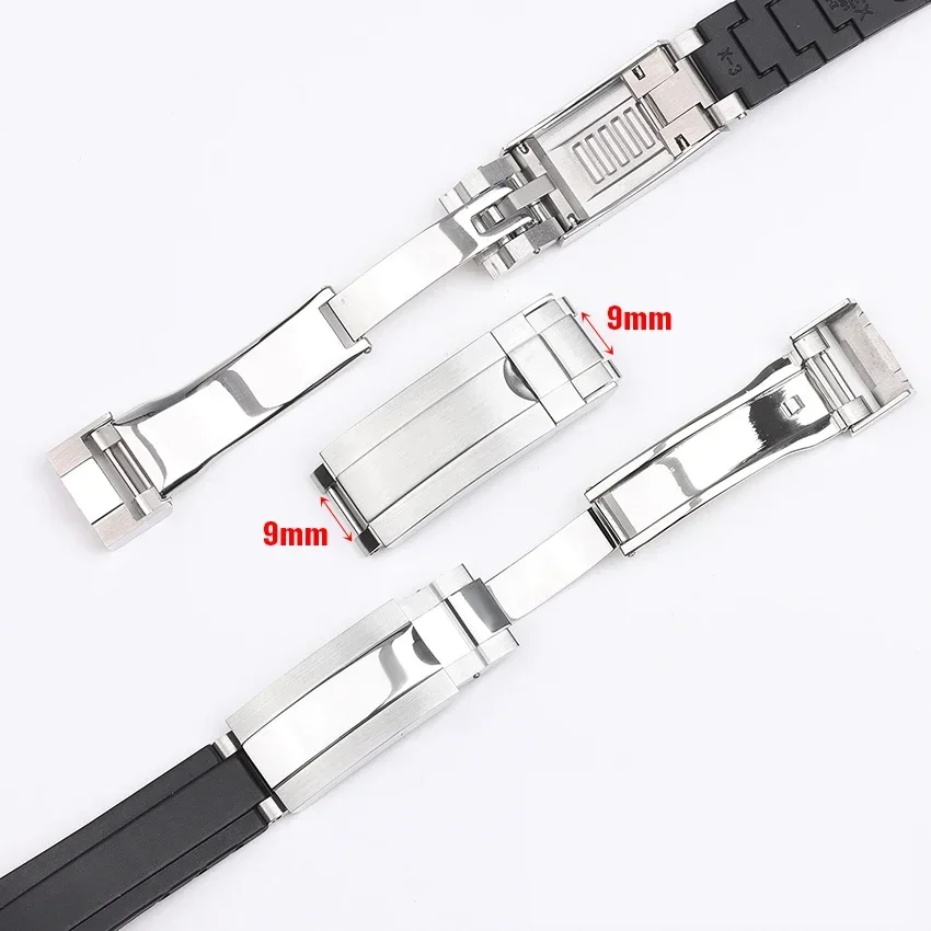 9mm-9mm-Stainless-Steel-Fine-Adjustment-Glide-Watch-Band-Clasp-for ...
