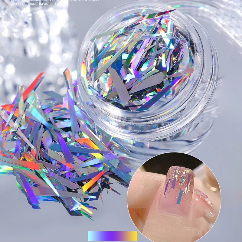 32-Colors-Irregular-Aurora-Cellophane-Nail-Art-Sticker-Laser-Foil-Paper ...