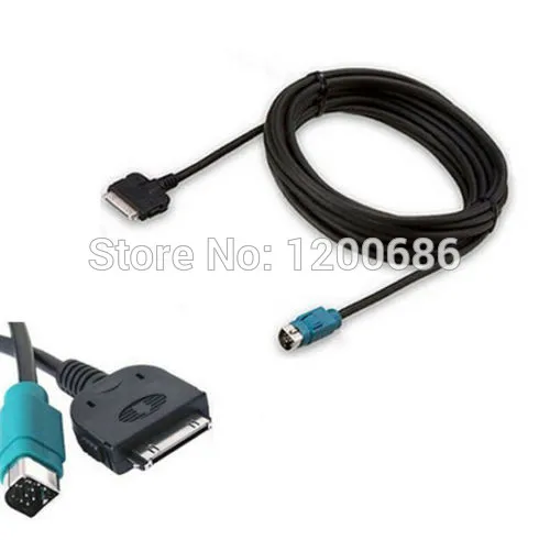 Aux Adapter Audio Cable For ALPINE KCE-422I Radio 2009 For Apple iPhone ...