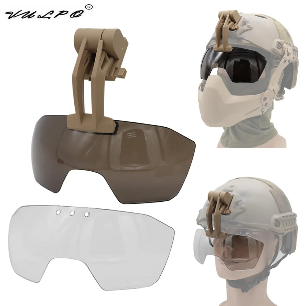 Tactical-Helmet-Goggles-Airsoft-Paintball-FAST-Helmet-Windproof-Anti ...