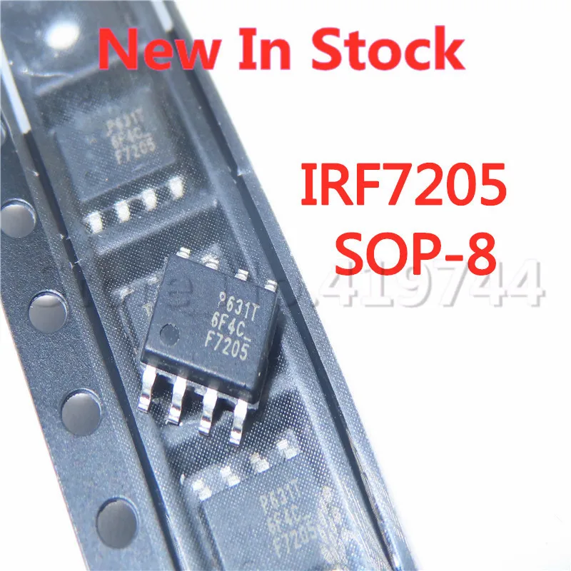 5PCS-LOT-IRF7205-IRF7205TRPBF-F7205-SOP-8-P-channel-4-6A30V-MOS-field ...