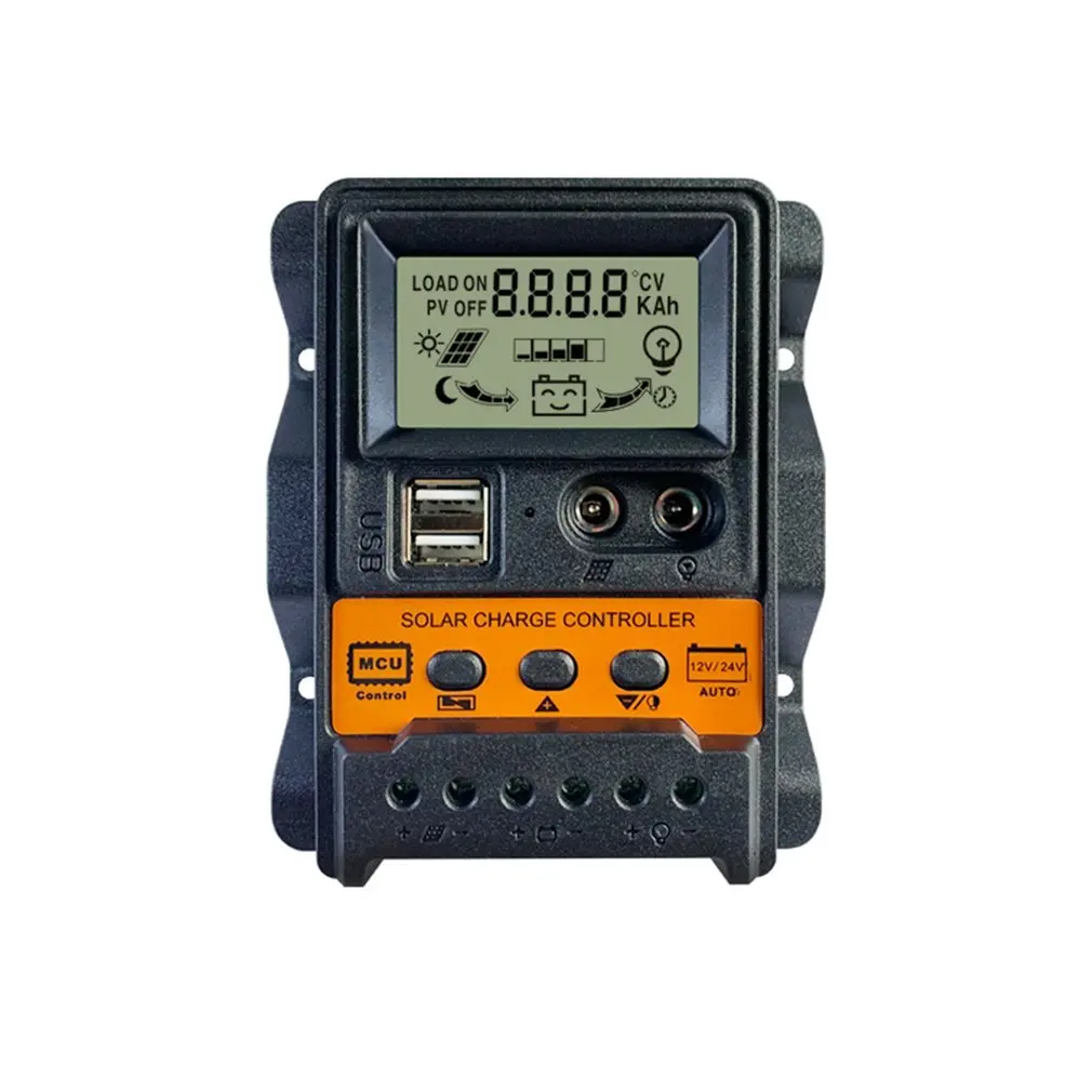10a Solar Charge Controller 12v 24v Dual Usb Solar Panel Battery ...