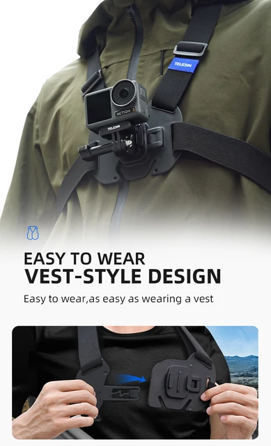 TELESIN Quick Release Chest Strap Mount Belt Mount For