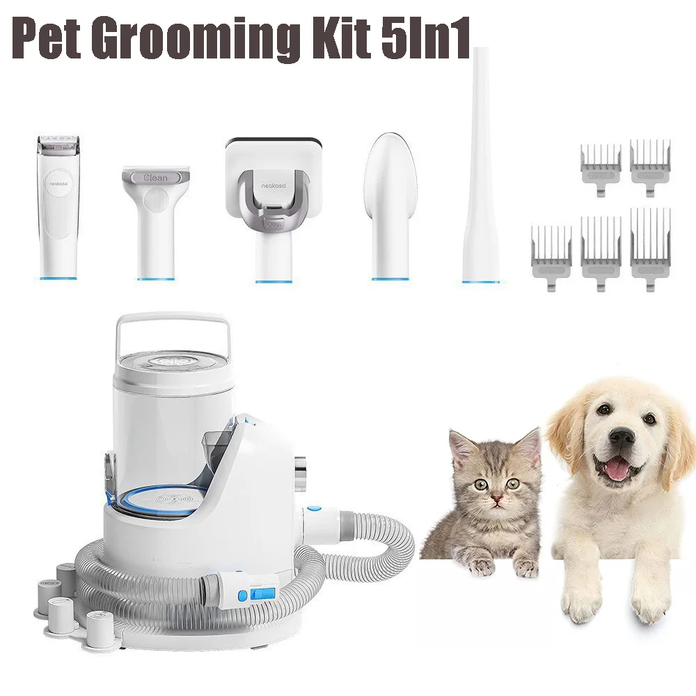 5In1-Pet-Grooming-Kit-Vacuum-Suction-99-Professional-Pet-Hair-Grooming ...