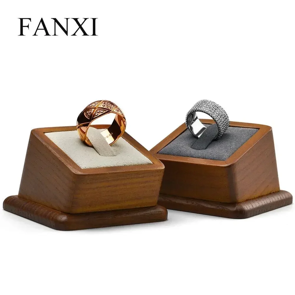 New-jewelry-display-stand-Creative-solid-wood-square-ring-stand-Brand ...