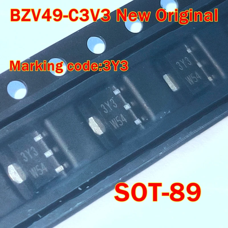 BZV49-C3V3 Código de marcado: 3Y3 Nuevo Original SOT-89 3.3V, 1W ...