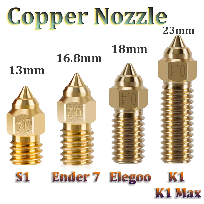 2pcs-Copper-K1-Nozzle-M6-High-speed-Brass-Nozzles-For-Creality-K1-K1 ...
