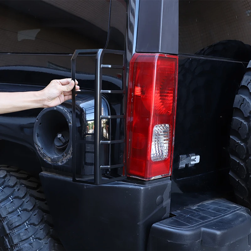 For-Hummer-H3-2005-2009-Car-Rear-Bumper-Tail-Light-Frame-Cover-Trim ...