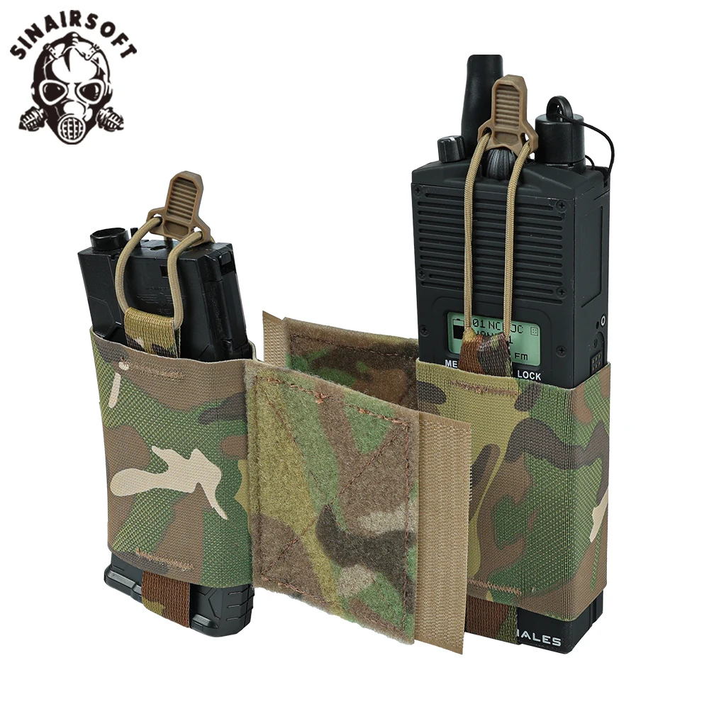New Tactical V2 Side Pouch Wingman Elastic Radio Holder Magazine Pouch ...