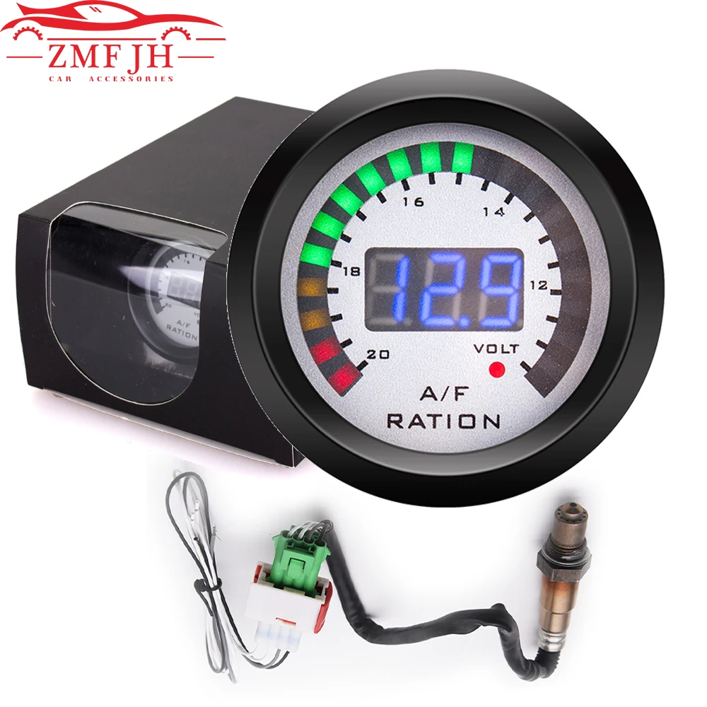 AD Digital 52mm Auto Air Fuel Ratio Gauge + Voltmeter volt Meter ...