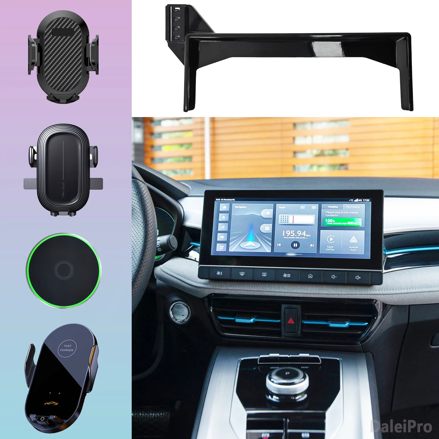 For MG 5 EV MG5 2022 2023 2024 Phone Holder Car Magnet Wireless ...