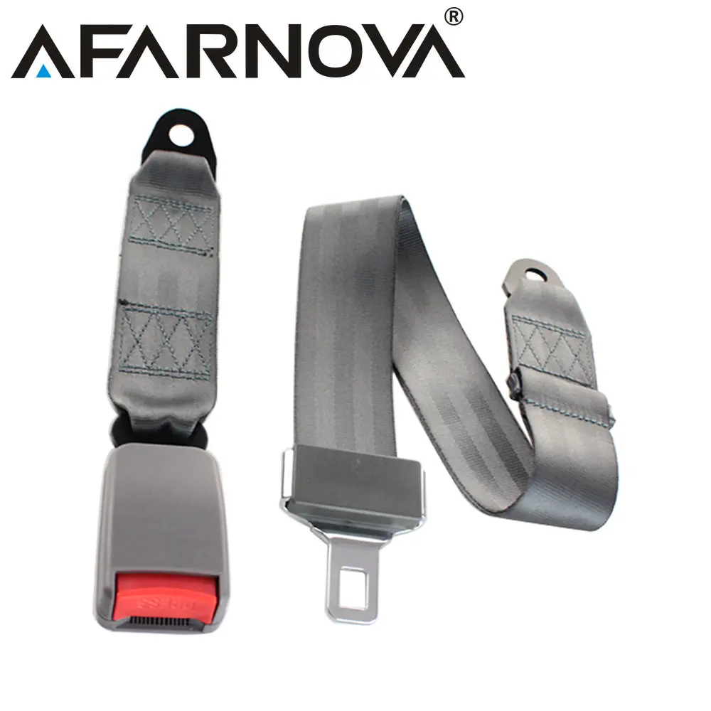 New-Gray-Universal-Car-Belt-2-Points-Car-Auto-Seat-Belt-Adjustable ...
