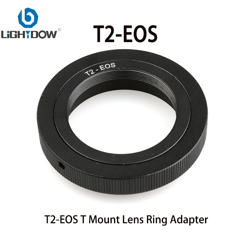 Lightdow T2-EOS T Mount Lens Ring Adapter for Canon EOS 600D 550D 500D ...