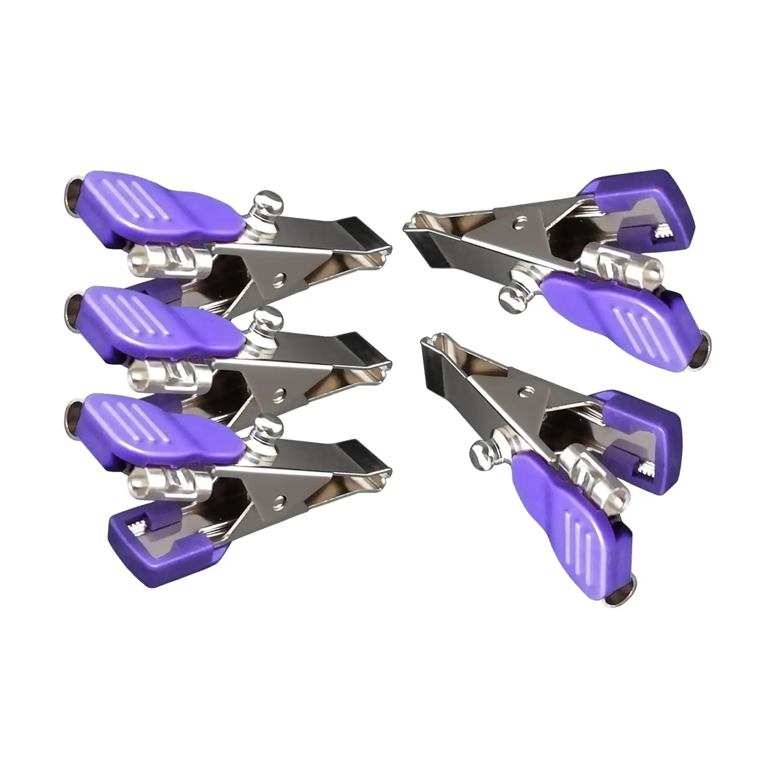 5Pcs-Reusable-Pets-Ecg-Alligator-Clip-Cable-Leads-Clip-Crocodile-Clip ...