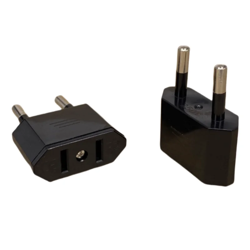 American China To EU Europe Travel Power Adapter 2 Pin CN US To EU Plug ...