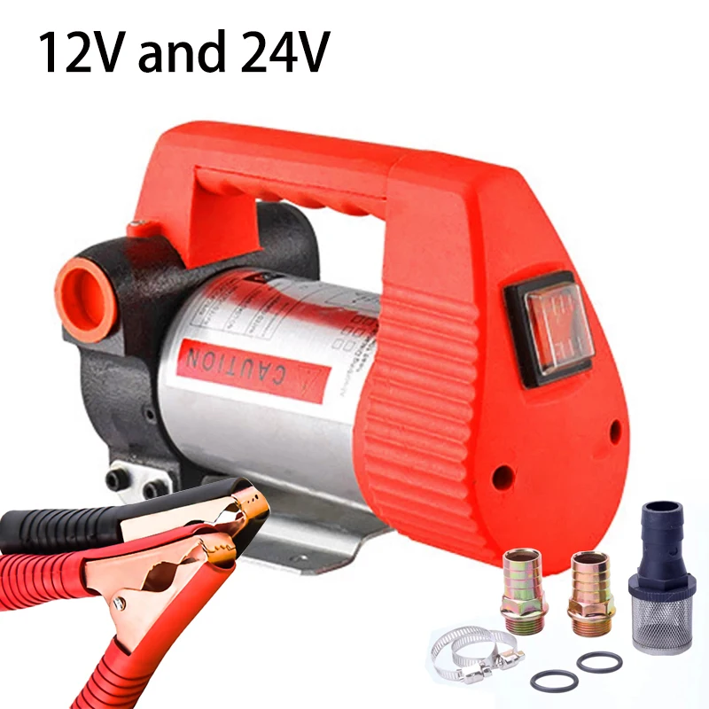 175w 50l/min Electric Fuel Transfer Pump Dc 12v Auto Refueling Oil Pump ...