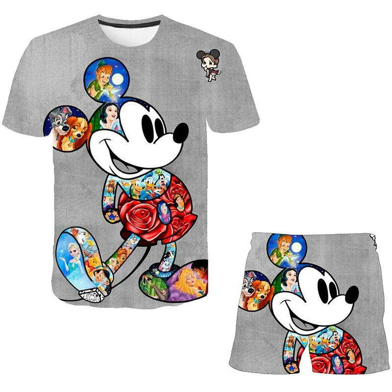 New-Baby-Girls-Mickey-Sets-Clothing-Outfits-Summer-Mickey-Mouse-T-shirt ...