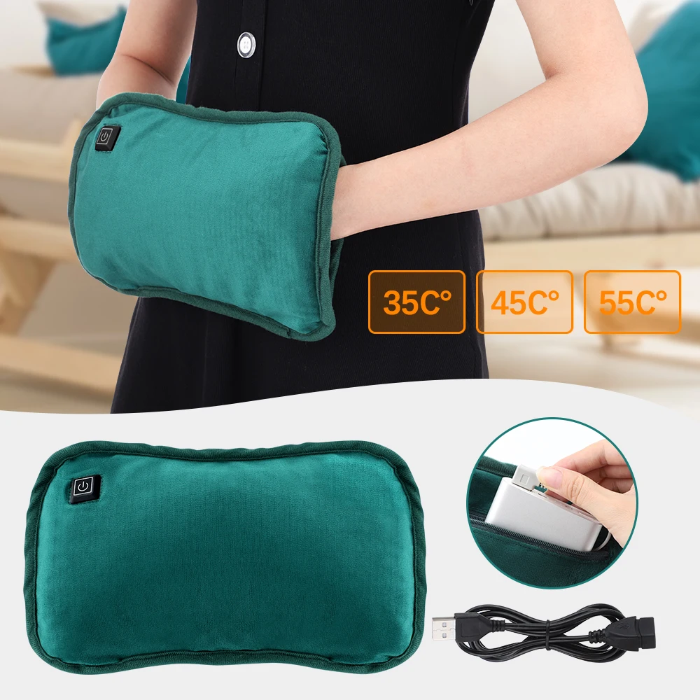 Heating USB Plush Plug-In Hand Warmer Electric Heating Pad Warmer Hand ...