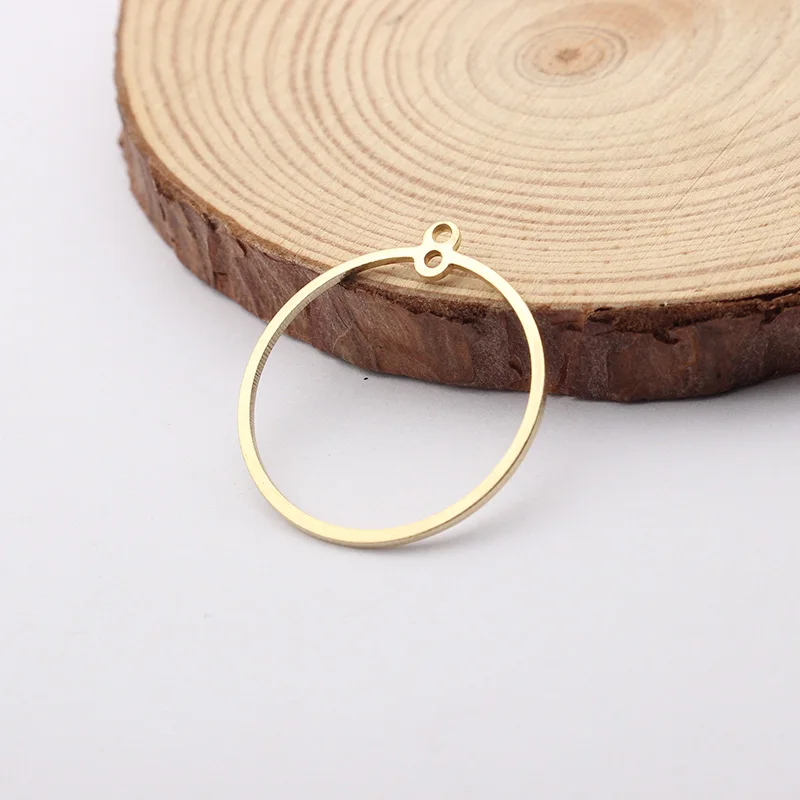 20pcs-Raw-Brass-Round-Circle-Charms-Connnector-DIY-Earrings-Necklace ...
