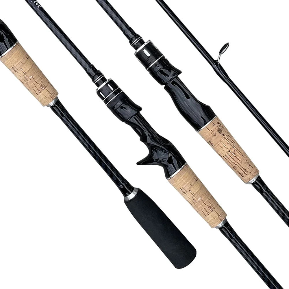 Carbon-Fishing-Rod-1-8M-1-65M-ML-Fast-Spinning-Casting-2-Sections-Lure ...