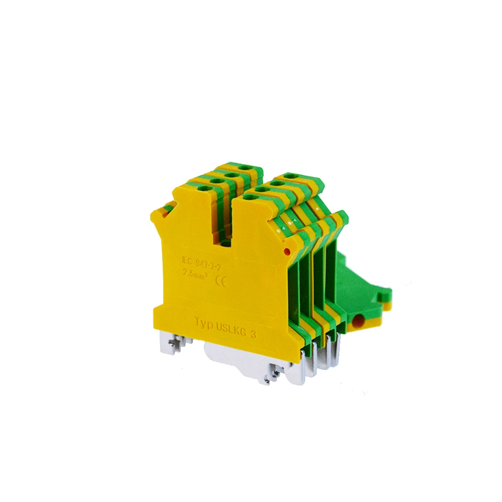 Ground Terminal Connector | Pe Rail Terminal Blocks | Screw Ground ...