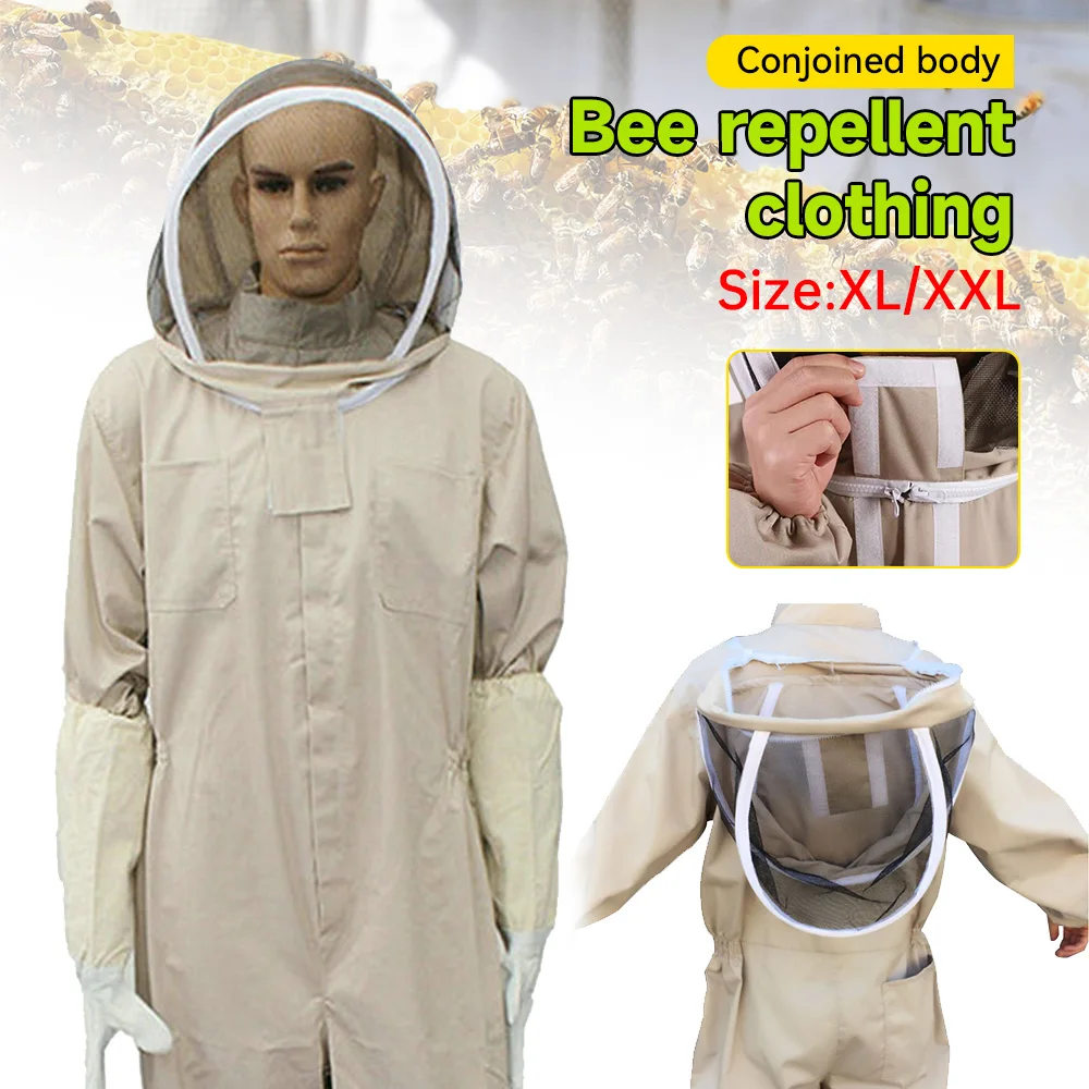 Full-Body-Beekeeping-Clothes-Professional-Bee-Keeping-Suit-With-Leather ...