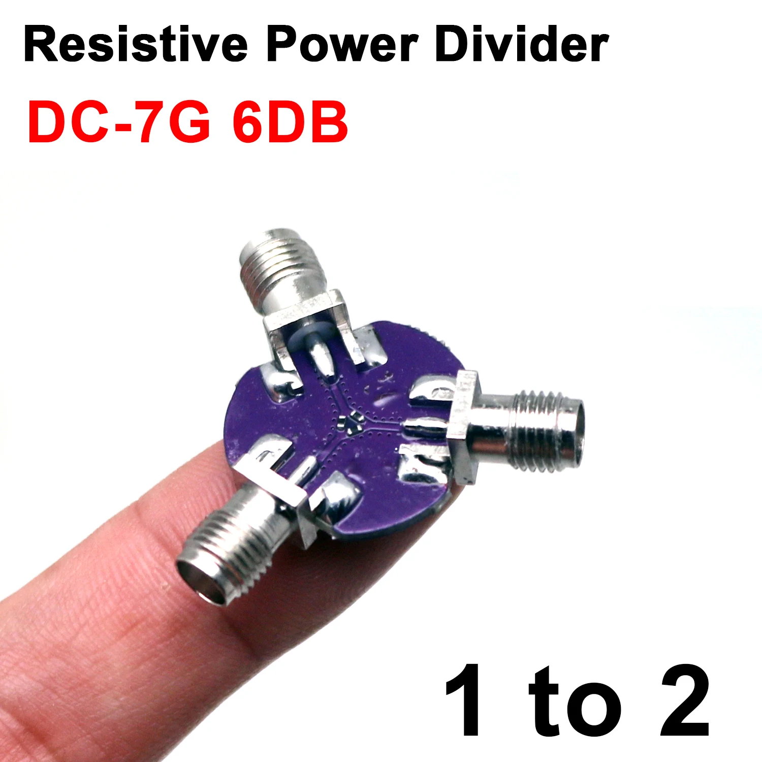 DC-7G RF Resistive Power Divider 6dB 1 TO 2 Power Combiner/ Splitter ...