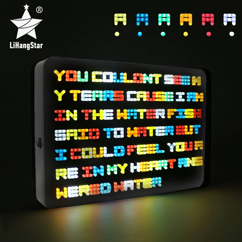 Led Light Christmas Message | Led Battery Board Batteries | Creative ...