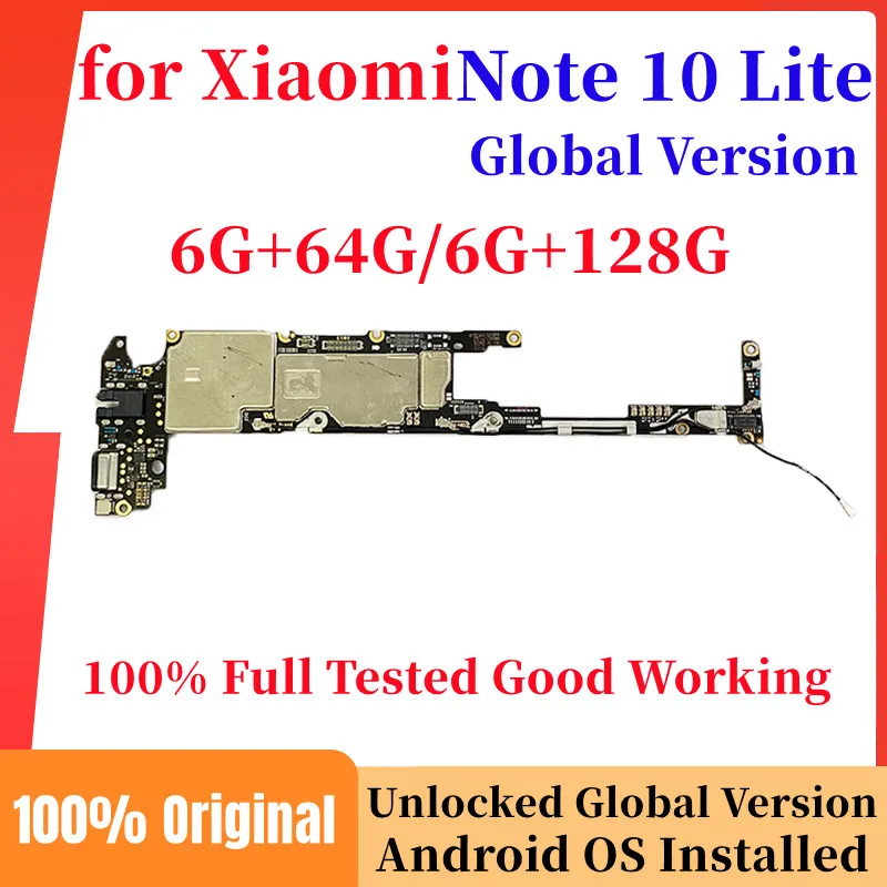Original-Unlocked-Motherboard-For-Xiaomi-Mi-Note-10-Lite-Global-Version ...