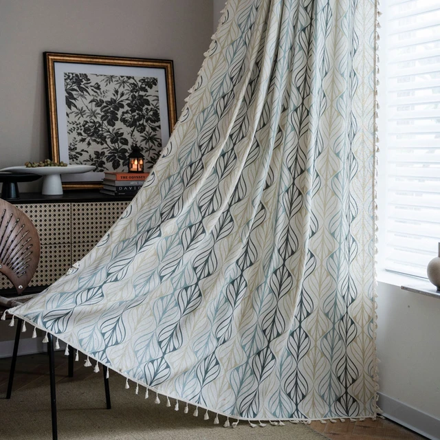 Blue And White Ikat Curtains