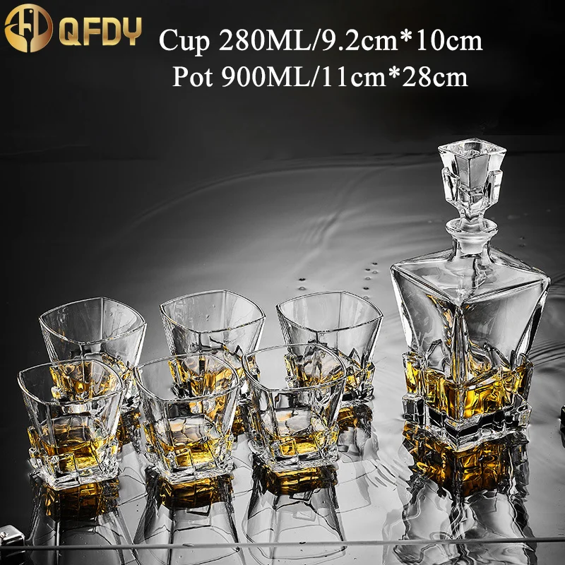 Whiskey-Bottle-Crystal-Glass-Wine-Beer-Containers-Glass-Bottle-Glass ...