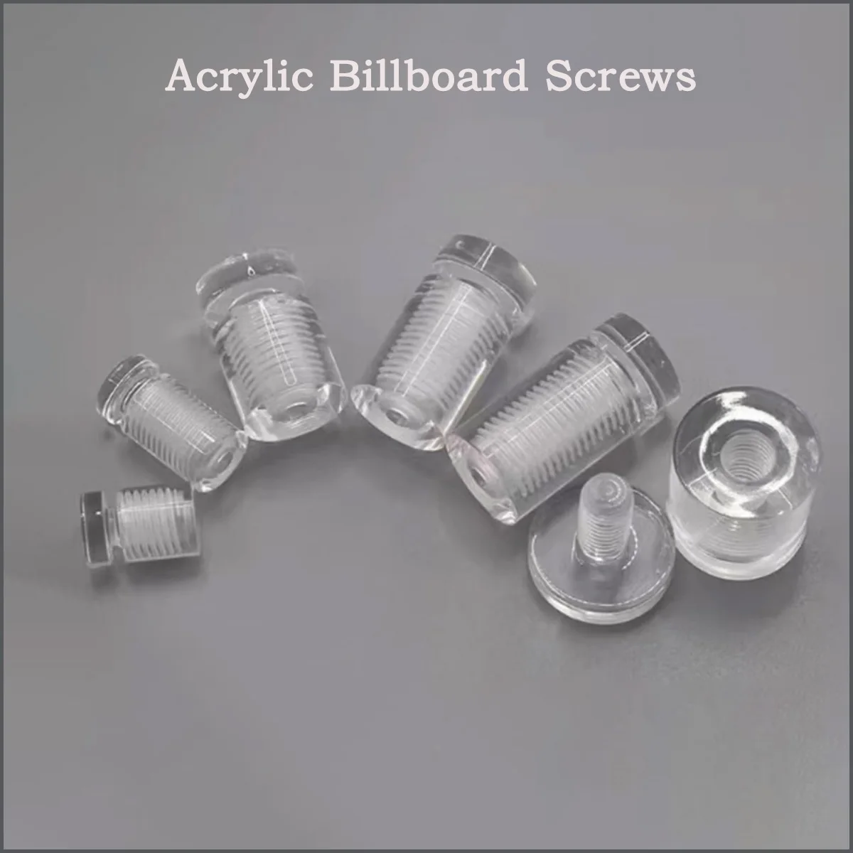 Transparent Acrylic Advertising Bracket Nail Advertising Board Fixing ...