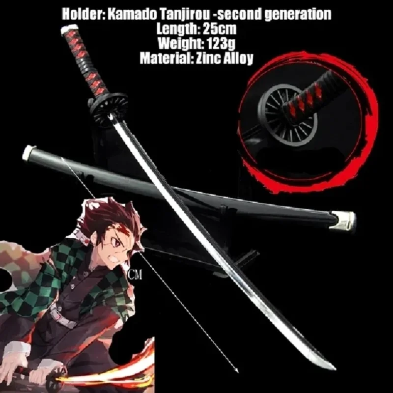 25cm-Demon-Slayer-Sword-Real-Katana-Swords-Demon-Slayer-Cosplay-Metal ...