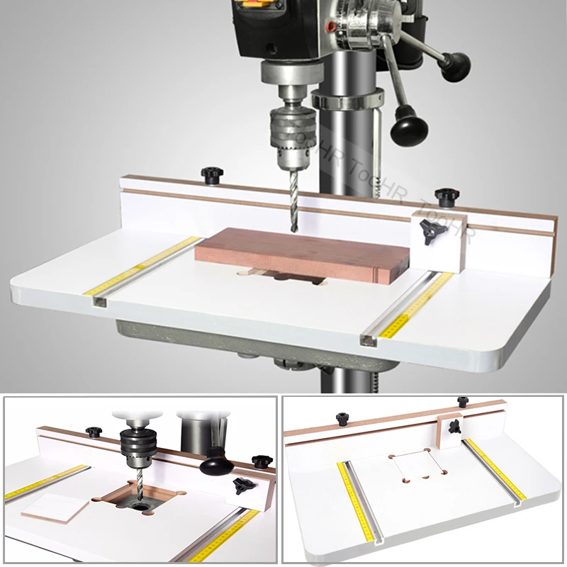 605x300x120mm-Drill-Press-Table-With-Adjustable-Fence-and-Stop-Block ...