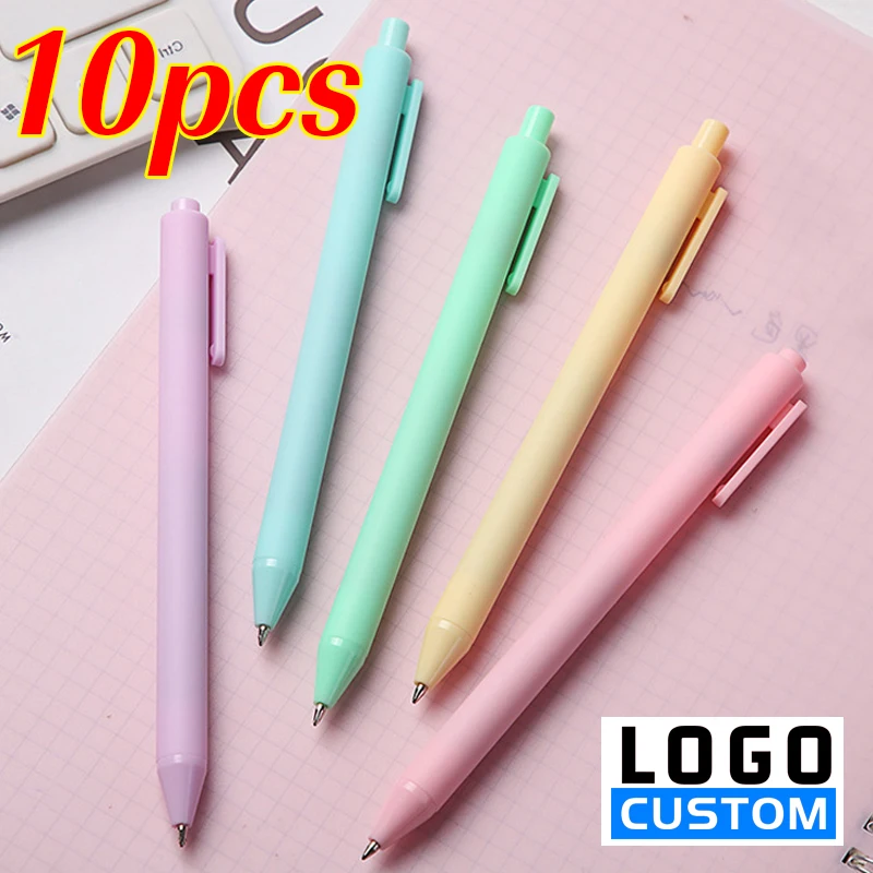 10pcs-Gel-Pen-Custom-LOGO-Office-Signature-Pen-Students-Stationery ...