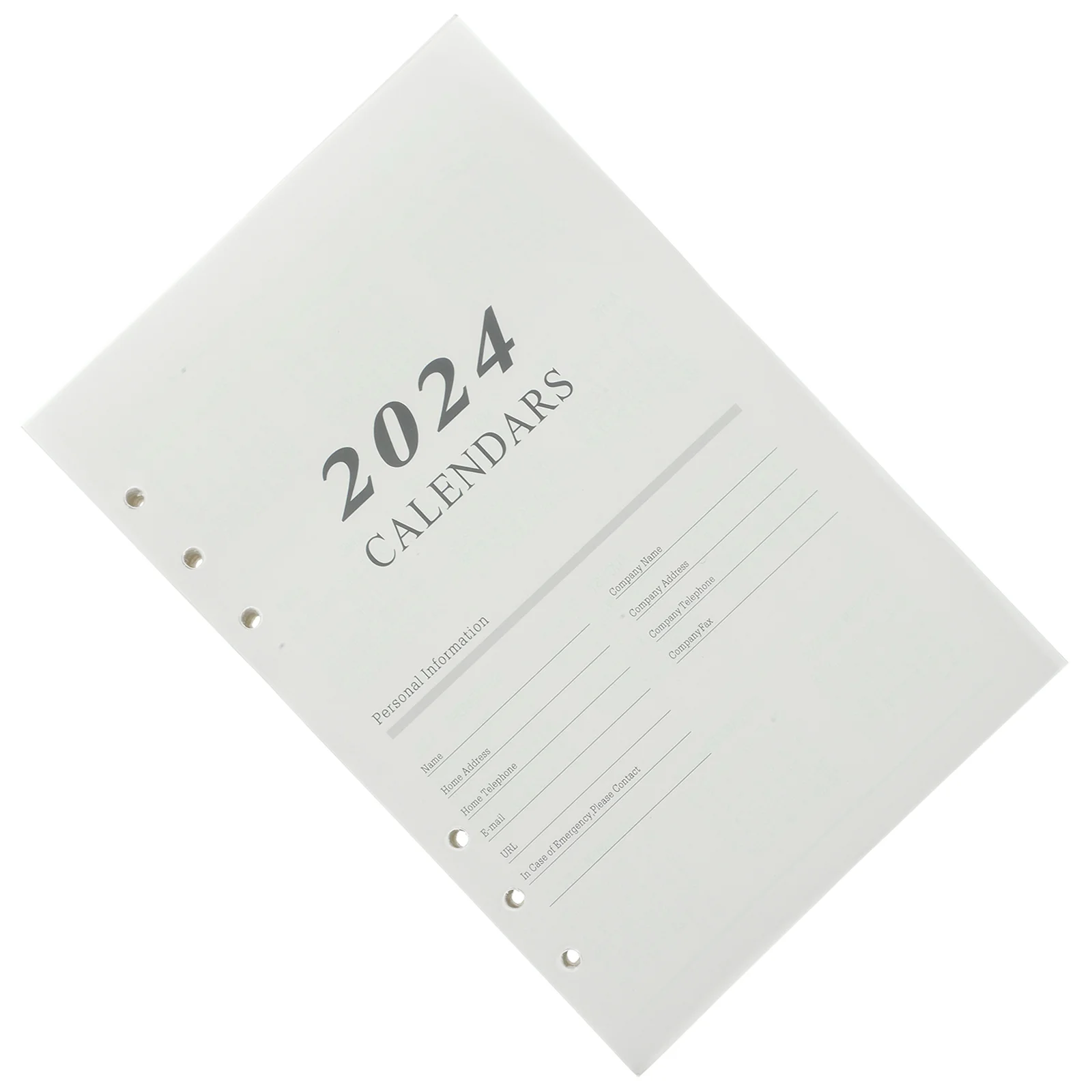 2024-English-Agenda-Book-Page-A5-Portable-Notebook-Weekly-Monthly ...