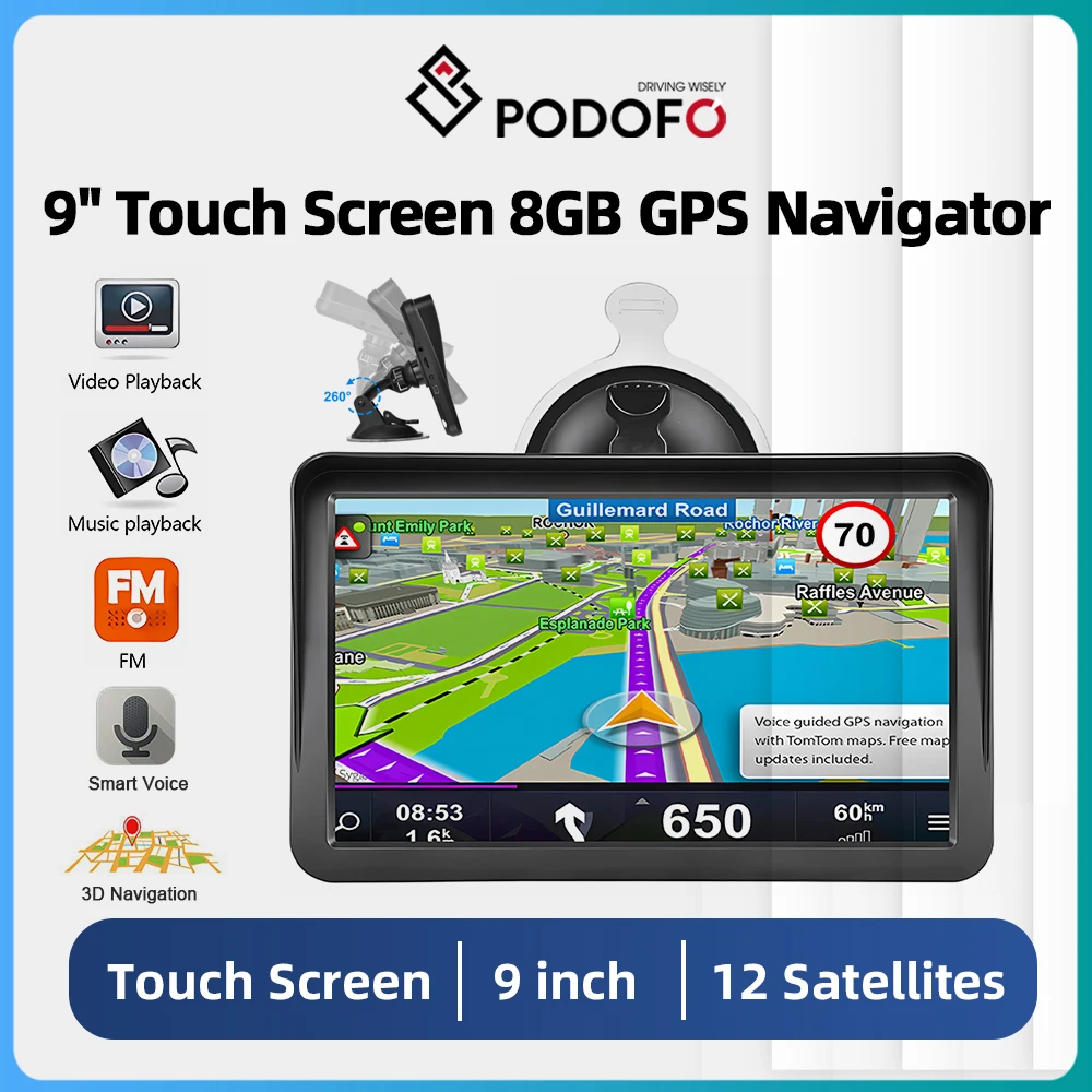 Podofo-Portable-GPS-Navigation-for-Car-and-Truck-HGV-Accessories-Tools ...