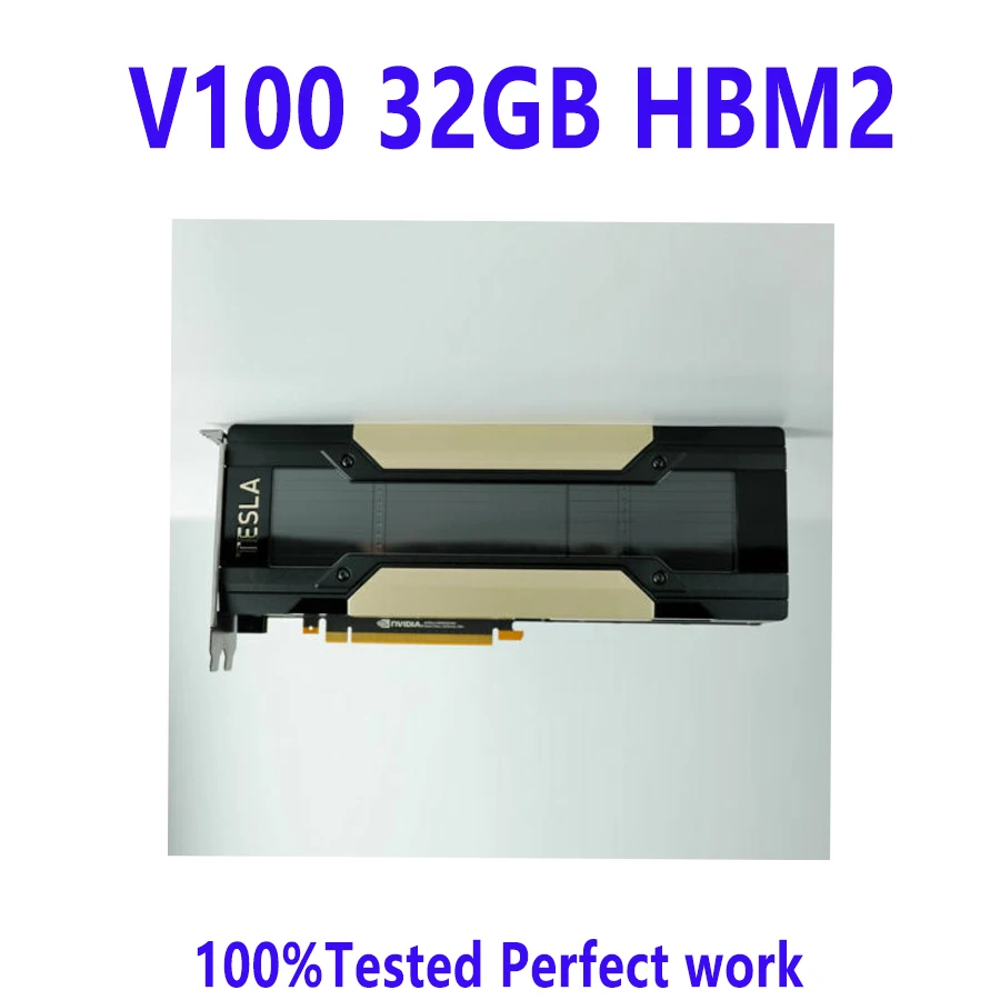 NVIDIA-Tesla-V100-32GB-HBM2-PCIE-DGXS-GPU-CUDA-Computing-Accelerator ...