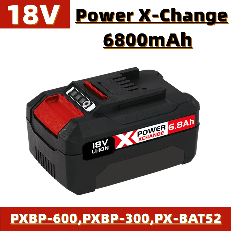18V tool replacement battery, lithium ion battery, 6800mAh, applicable ...