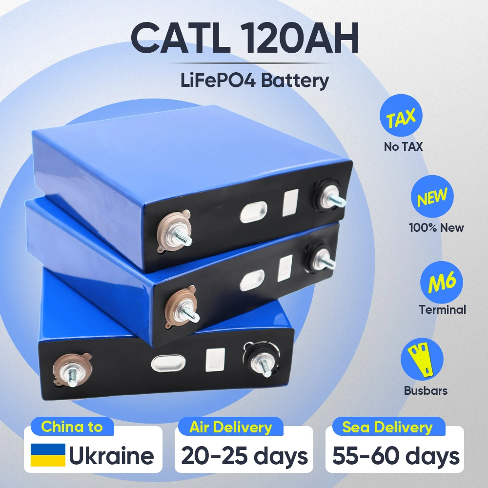 CATL 120AH LiFePO4 Battery 12V Batteries Lithium Prismatic Phosphate ...