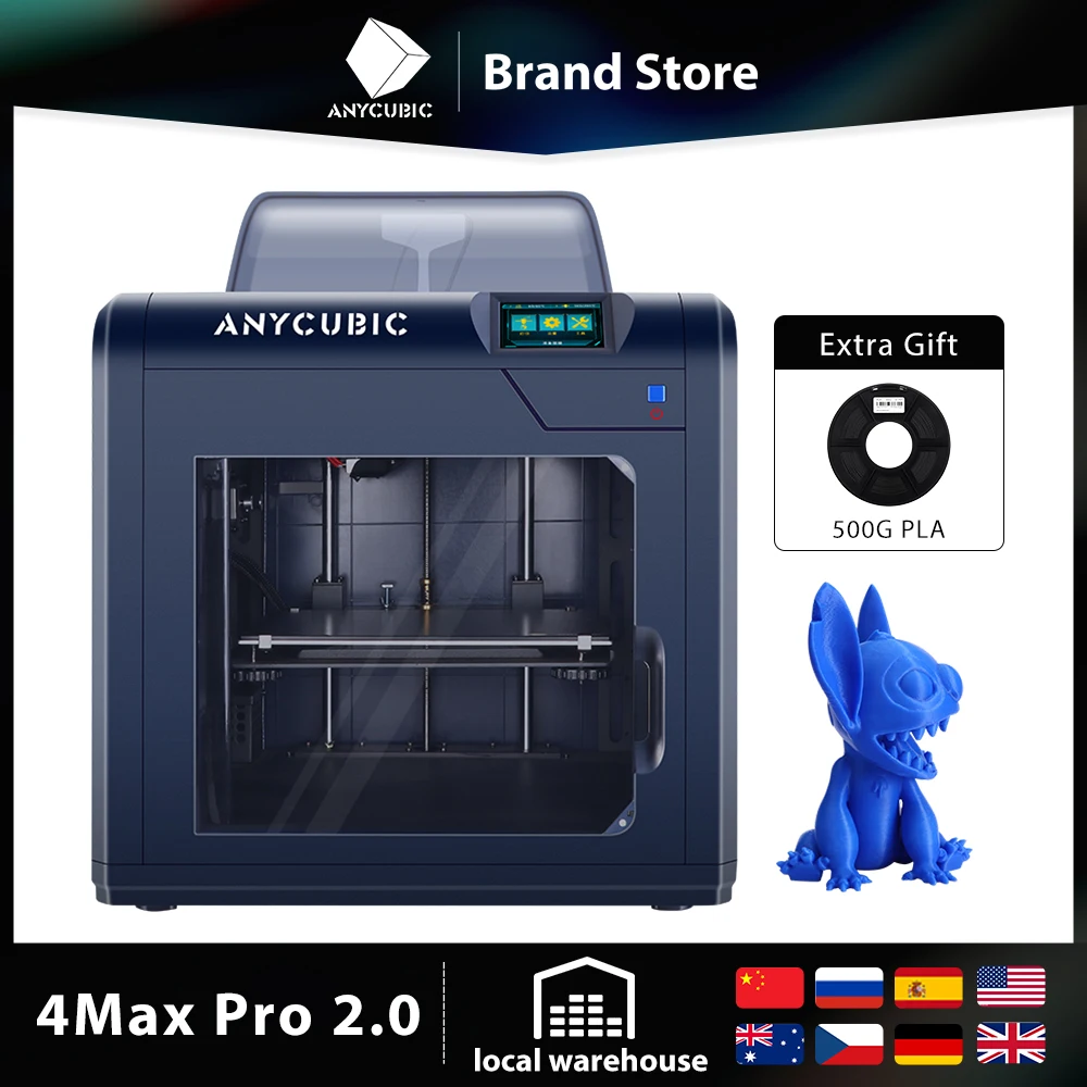 ANYCUBIC 4Max Pro 2.0 3D Printer TMC2208 Stepper Driver Ultrabase ...