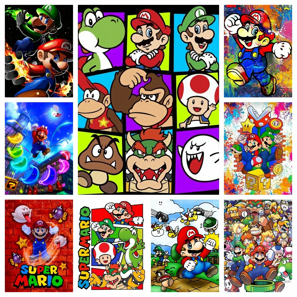 Japanese-Anime-5D-Diamond-Painting-Kit-M-Marios-Bowser-Embroidery ...
