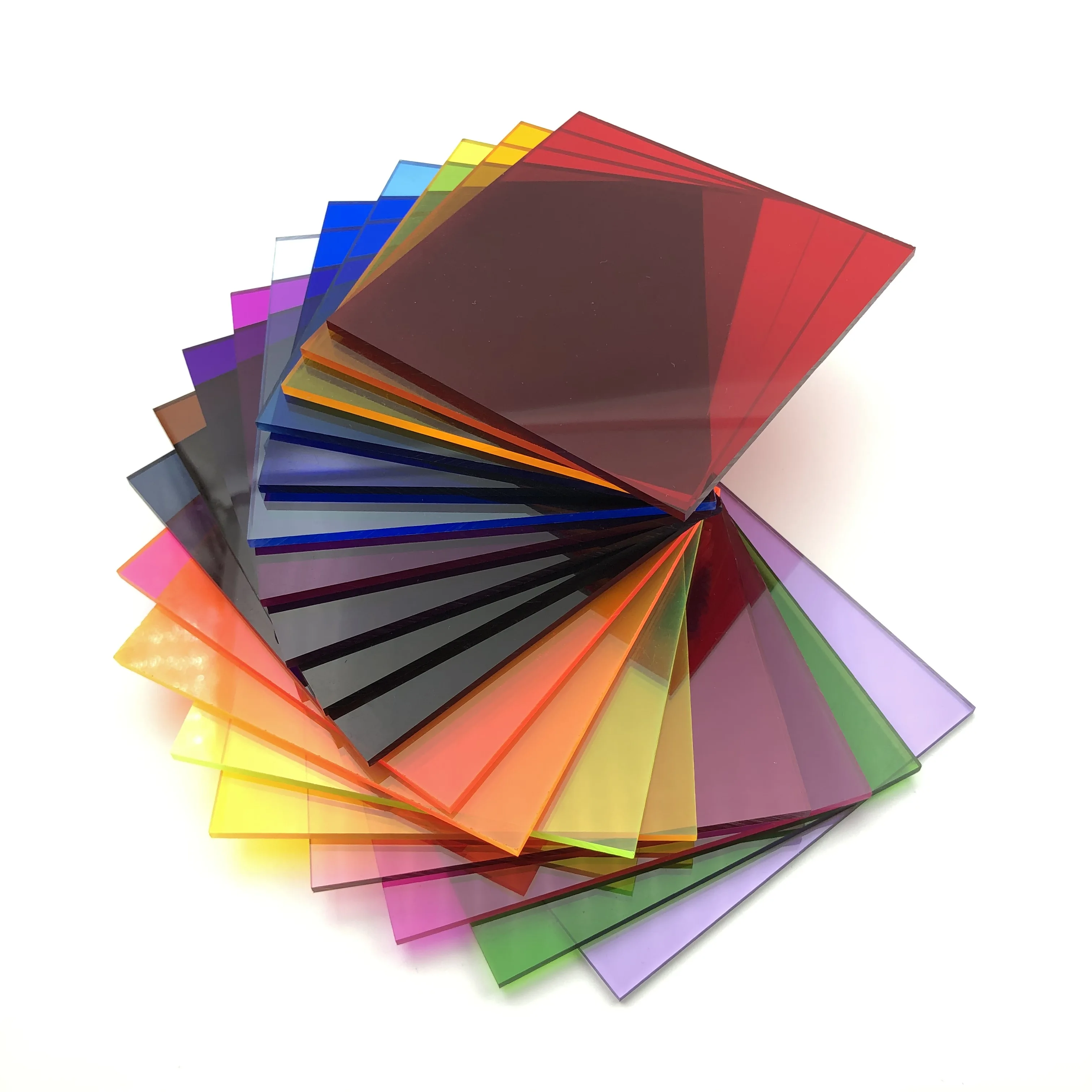 Solid Color Transparent Acrylic Sheet, PMMA 2.8mm Thick, 16 Colors ...