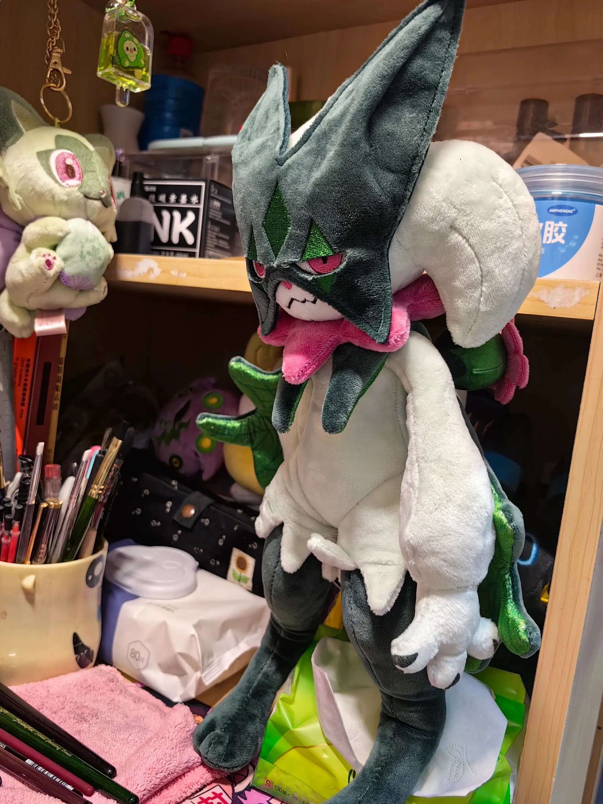 Scarlet-Violet-Sprigatito-Evolution-Meowscarada-Plush-Toy-Pokemon ...