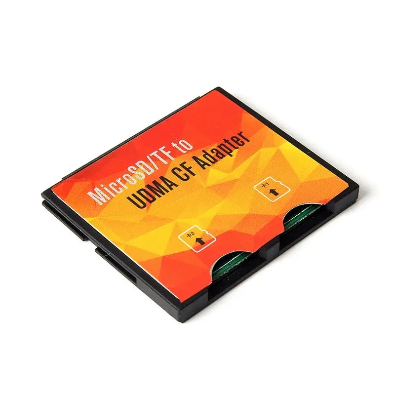 Dual-TF-to-CF-Adapter-Micro-SD-to-CF-Compact-Flash-Card-Holder-Supports ...