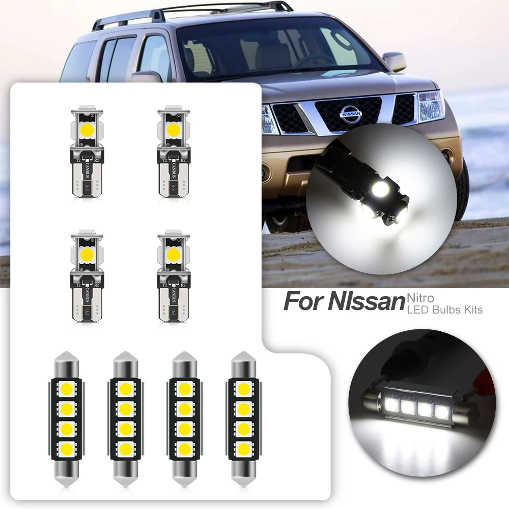 12x LED Car Interior Lights Kit Canbus For Nissan Pathfinder 2005 2006 ...