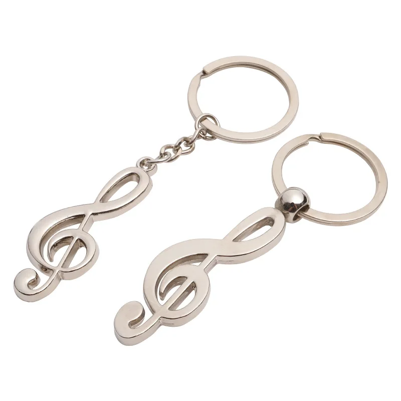 Hot New Metal Musical note Key chain Cool Luxury Car Key Ring Musical ...