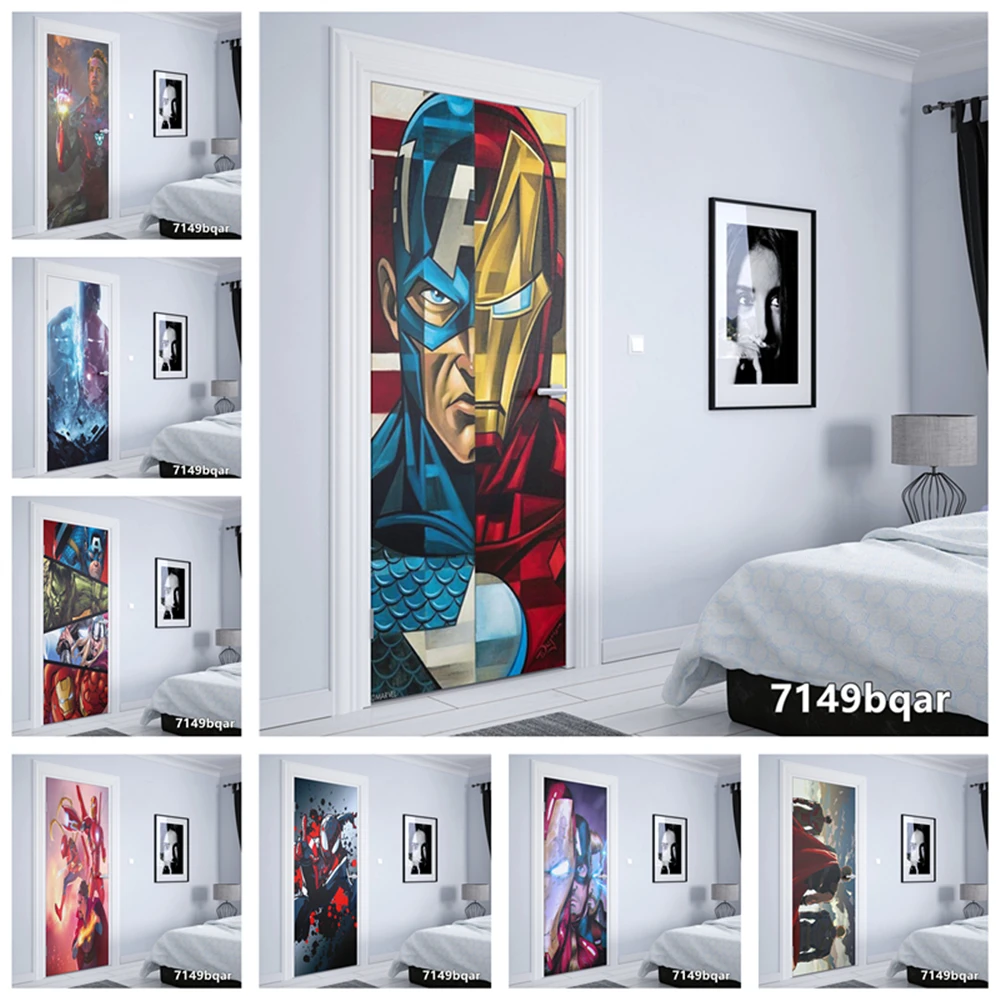 Avengers Marvel Room Decoration | Captain America Wall Stickers - Kids ...