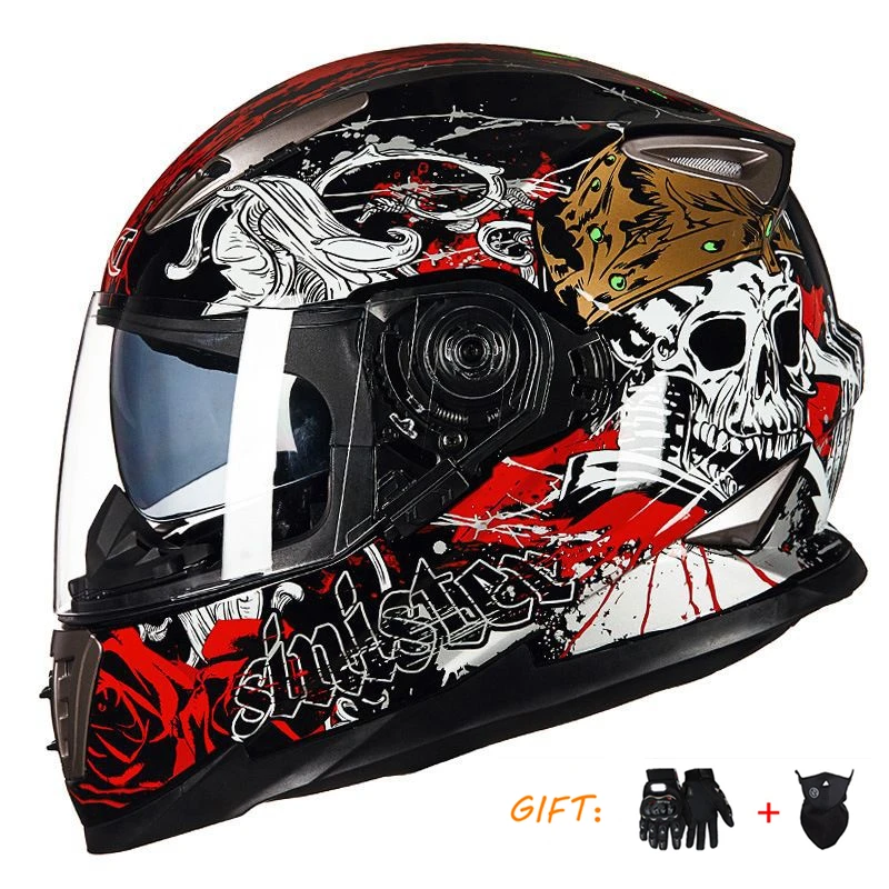 GXT-Full-Face-Racing-Motocross-Helmets-Winter-Warm-Double-Visor ...