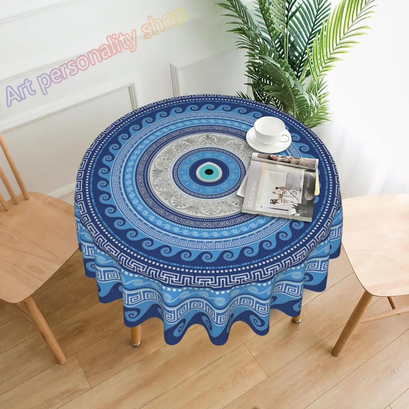 Gold-Greek-Key-Tablecloth-Vintage-Ornament-Meander-Pattern-Retro-Twist ...